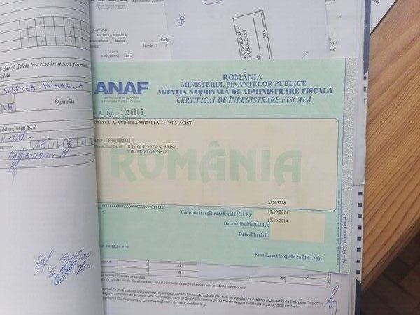 Pierdut Certificatul de Inregistrare Fiscala nr - anuntul.ro - 267BeB